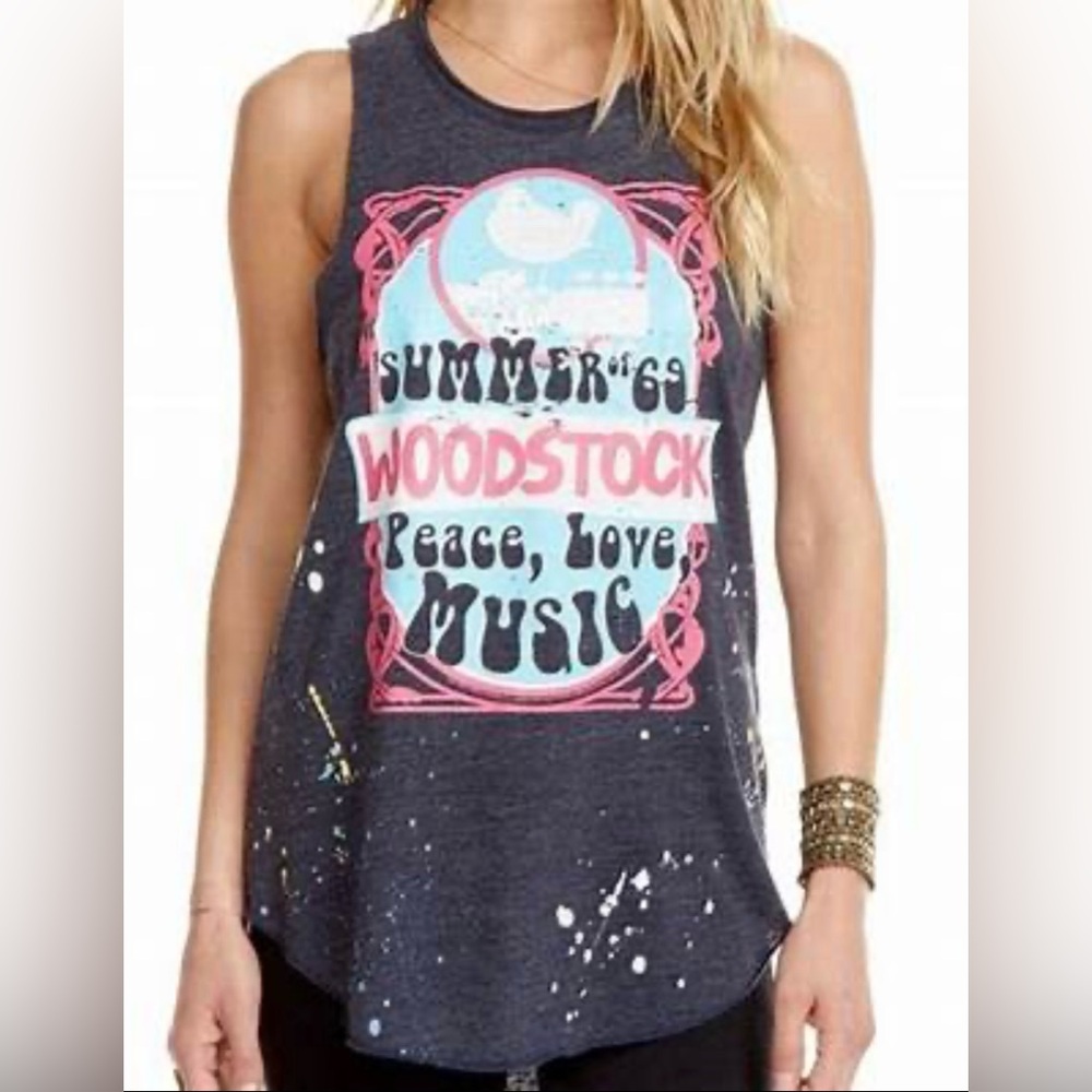 Chaser Splatter Paint Woodstock Tank - Gem